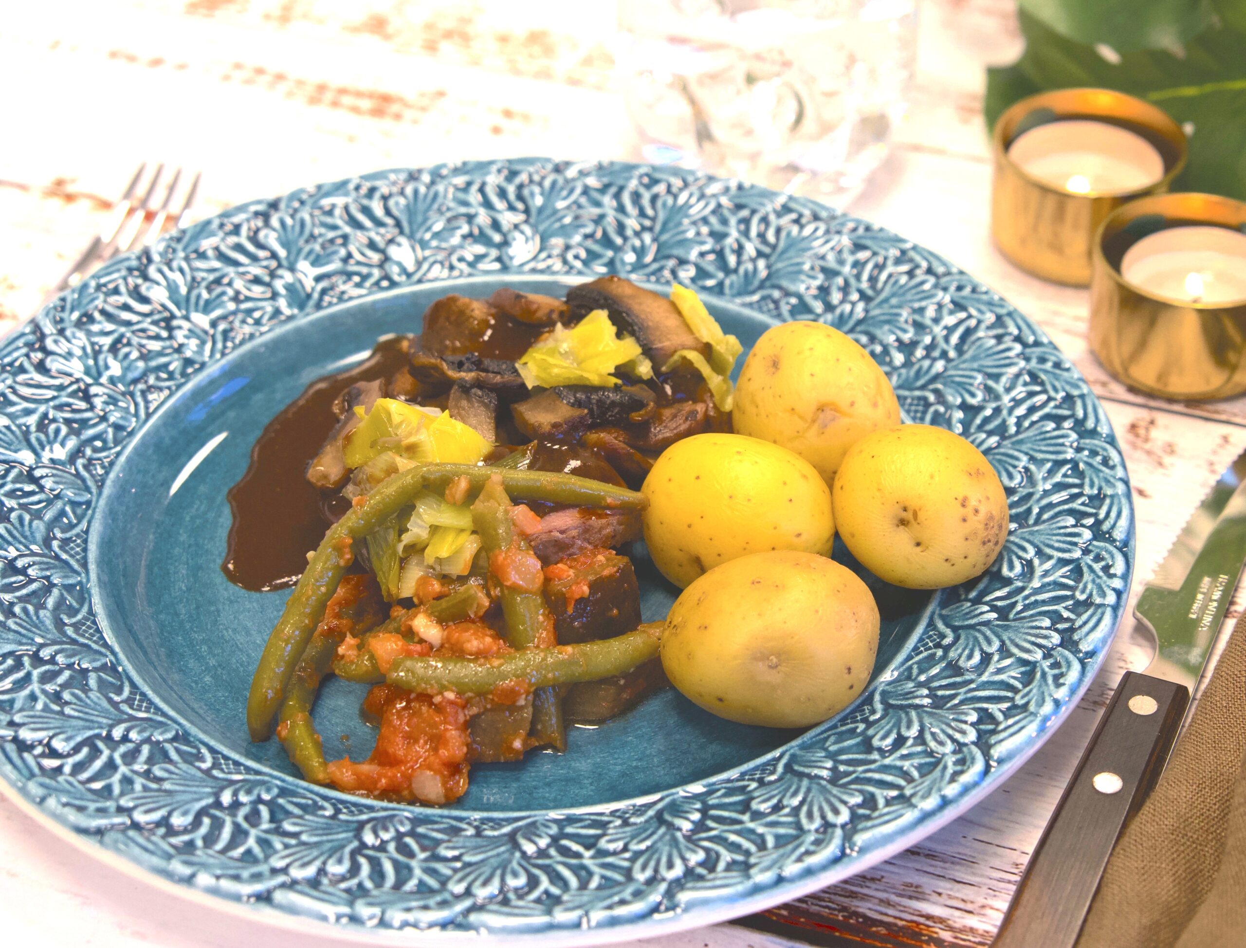 *V3 Ex Fre M: Lammrostbiff med portabellosvamp, purjolök & Rödvinssky ...